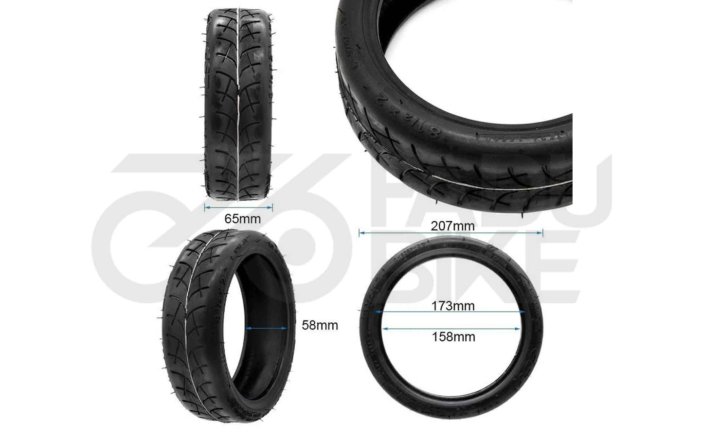 E-Scooter Reifen 8.5×2–6.1 – Tube Type
